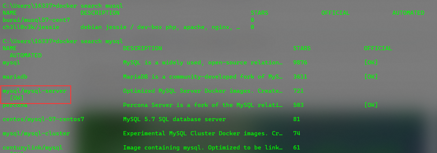 用docker部署mysql环境 Wkai